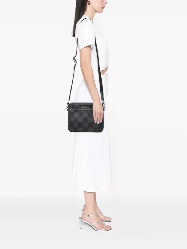 LOUIS VUITTON 2021-2026 Damier Graphite Trio Messenger Crossbody Bag - Black