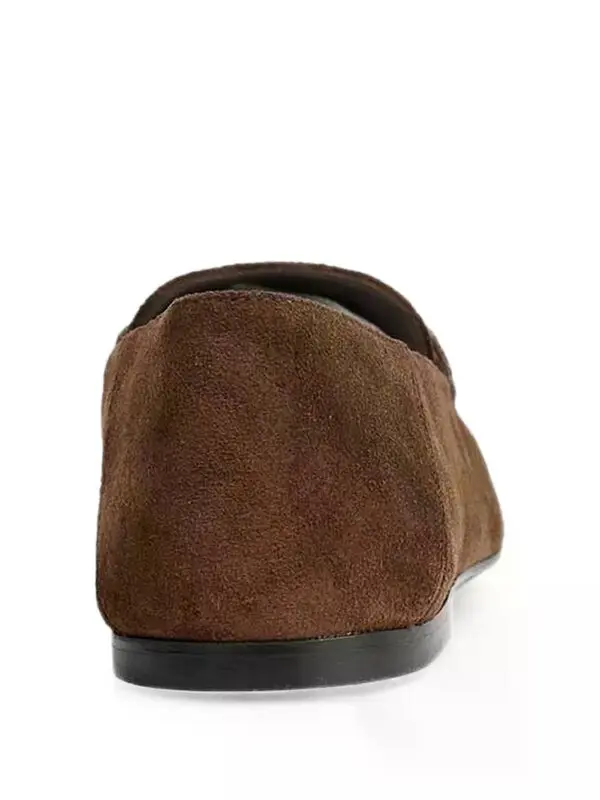 Gucci Jordaan Horsebit Suede Loafers
