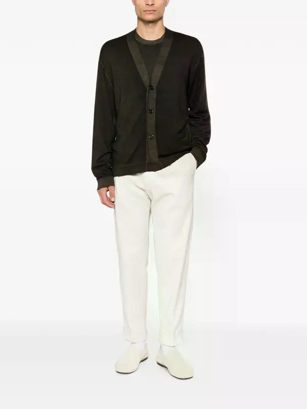 Emporio Armani V-neck Virgin Wool Cardigan