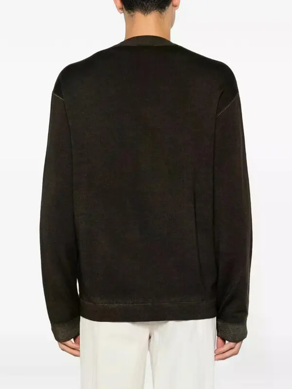 Emporio Armani V-neck Virgin Wool Cardigan
