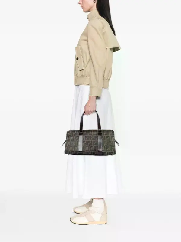 Fendi 2000-2010 Zucca Canvas Handbag