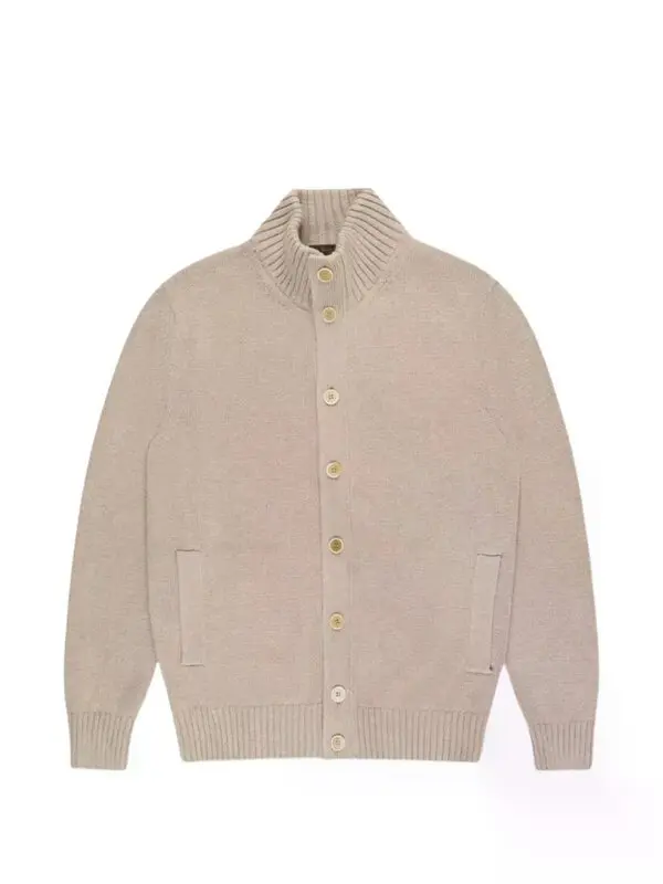 ZANONE Button-up Funnel-neck Cardigan