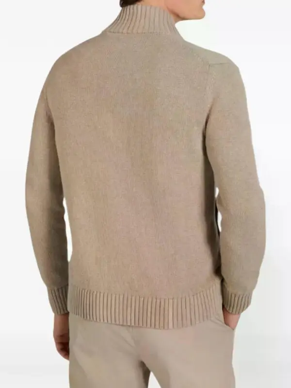 ZANONE Button-up Funnel-neck Cardigan