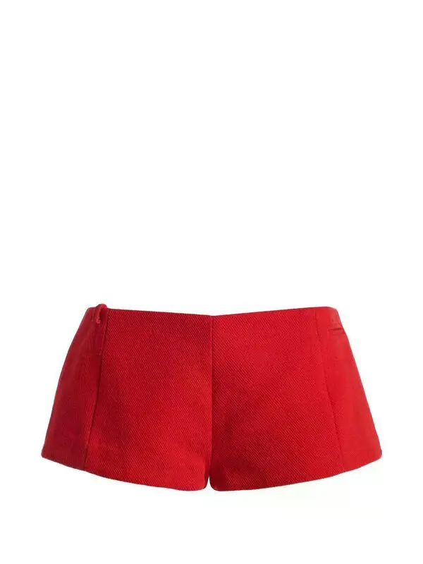 Christopher Esber Archie Moiré Shorts - Red