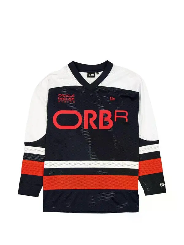 New Era Oracle Red Bull Racing Colour-block Hockey T-shirt - Blue
