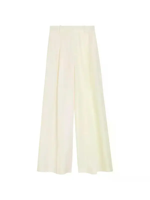 HEIRLOME Laurence Pleated Wide-leg Trousers - Neutrals