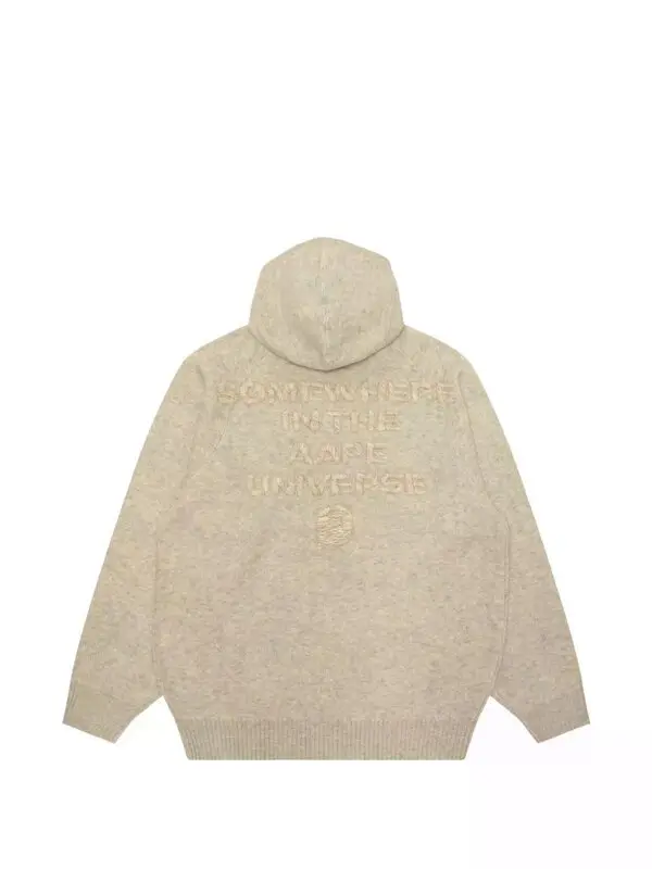 AAPE BY *A BATHING APE Hoodie With Moonface Logo Embroidery