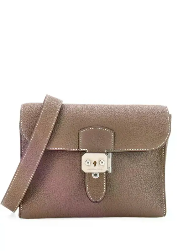 Hermès Sac A Depeches Messenger Bag Togo 21 Crossbody Bag - Grey