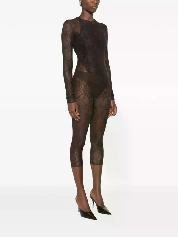 Andamane Sheila Lace Pattern Long Sleeve Jumpsuit