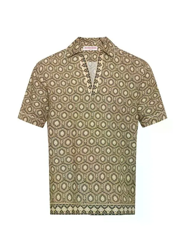 Orlebar Brown Ridley Printed Shirt - Brown