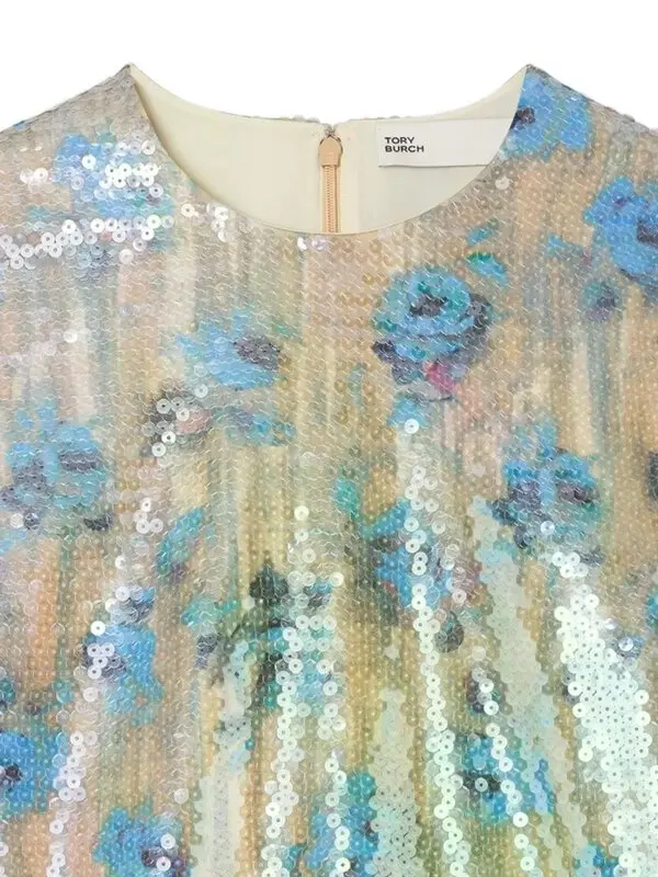 Tory Burch Sleeveless Sequin Embellished Blouse