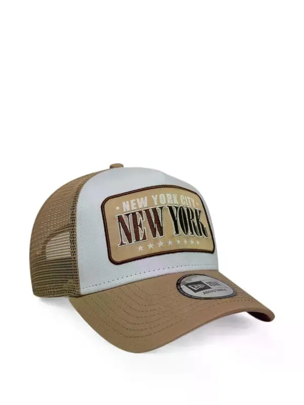 New Era Logo-patch Trucker Cap