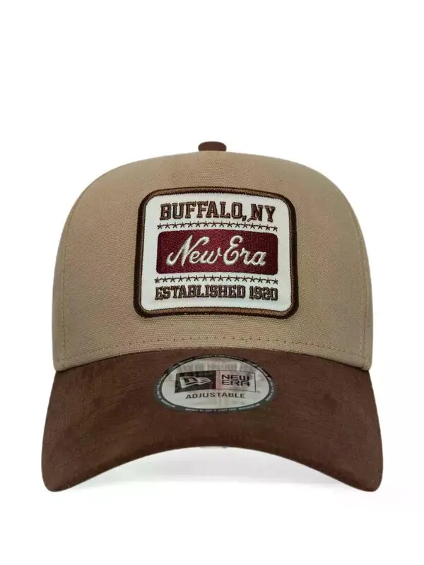 New Era Logo-patch Curved-peak Cap - Neutrals