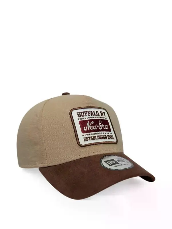 New Era Logo-patch Curved-peak Cap