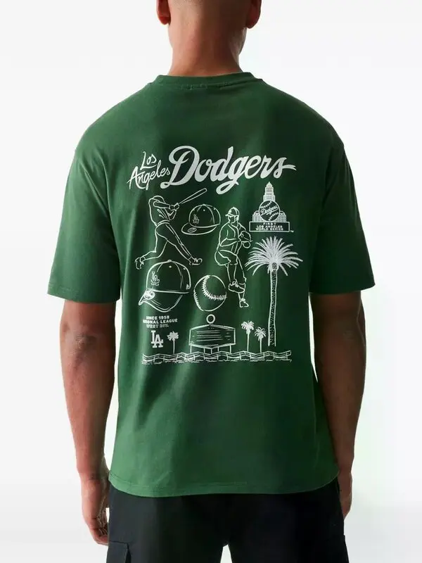 New Era Mlb Los Angeles Dodgers Graphic T-shirt - Green