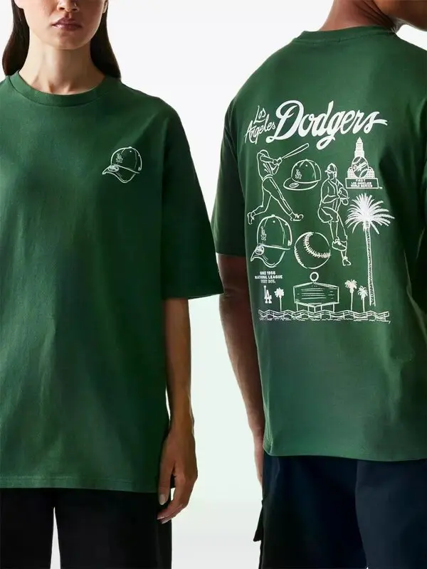 New Era Mlb Los Angeles Dodgers Graphic T-shirt - Green