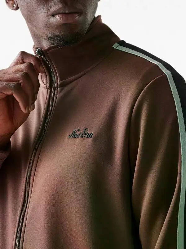 New Era Script Track Jacket - Brown