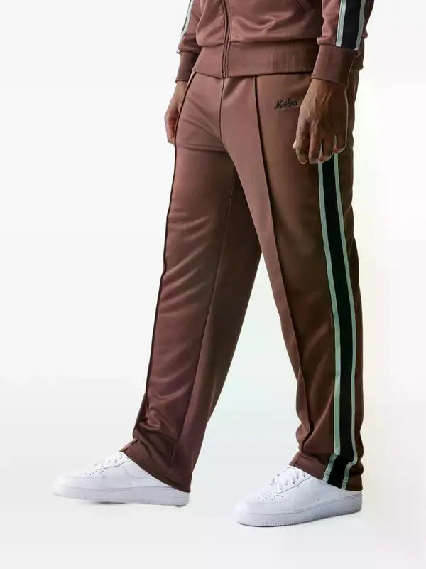 New Era Script-embroidered Side-stripe Track Pants