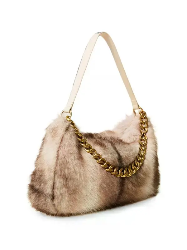TWINSET Faux-fur Liliane Bag - Neutrals