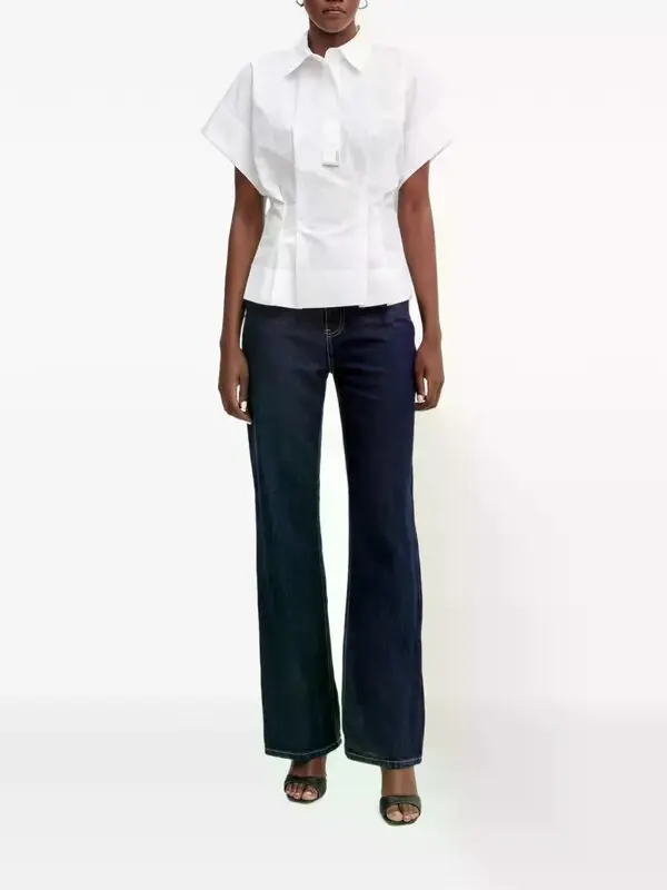 Karl Lagerfeld Hardware Detail Poplin Shirt