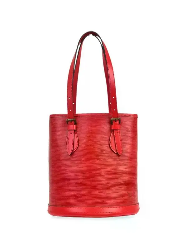 LOUIS VUITTON 1990 Pm Bucket Epi Bucket Bag - Red