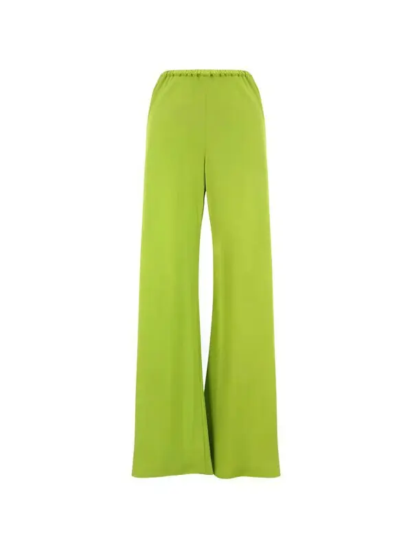 Sablyn Naomi Silk Bias-cut Trousers - Green