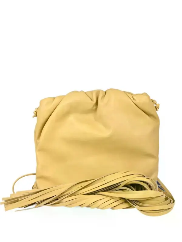 Bottega Veneta 1990-2000s Fringe Pouch Leather Shoulder Bag - Neutrals