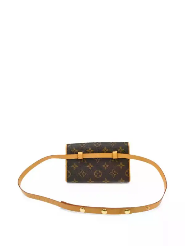 LOUIS VUITTON 2005 Pochette Florentine Monogram Canvas Belt Bag - Brown