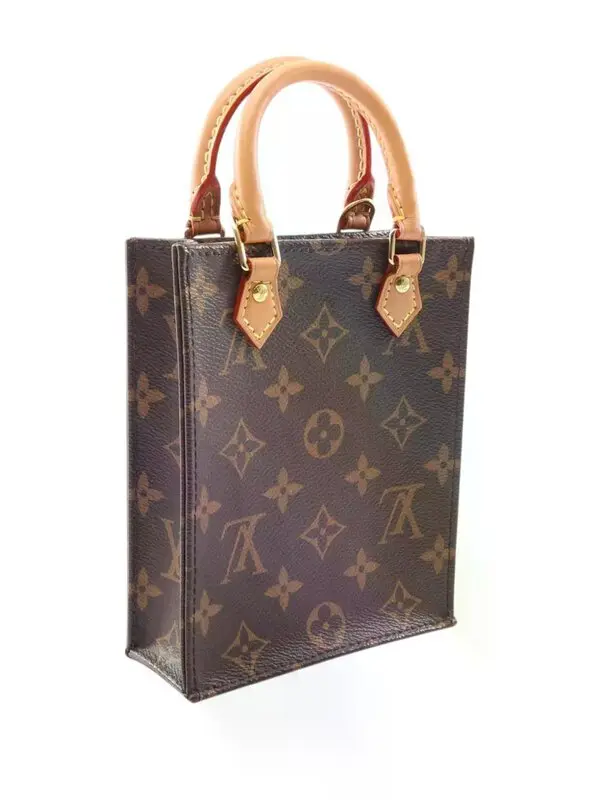 LOUIS VUITTON Monogram Petit Sac Plat Satchel