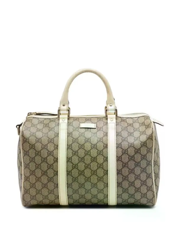Gucci 2016-2026 Medium Gg Supreme Joy Boston Bag - White
