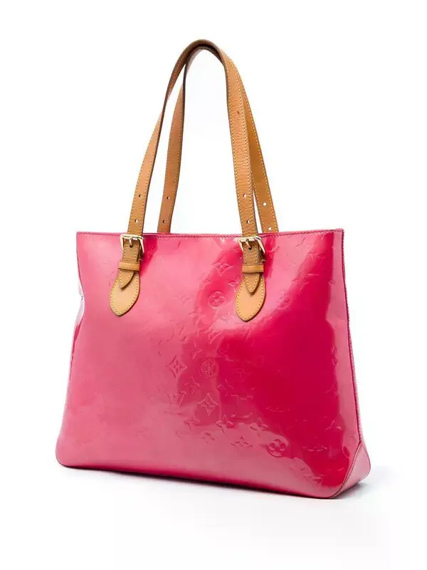 LOUIS VUITTON Monogram Vernis Brentwood Tote Bag - Pink