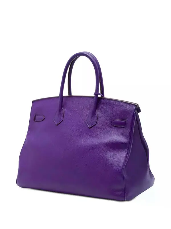 Hermès 35 Birkin Epsom Leather Handbag - Purple