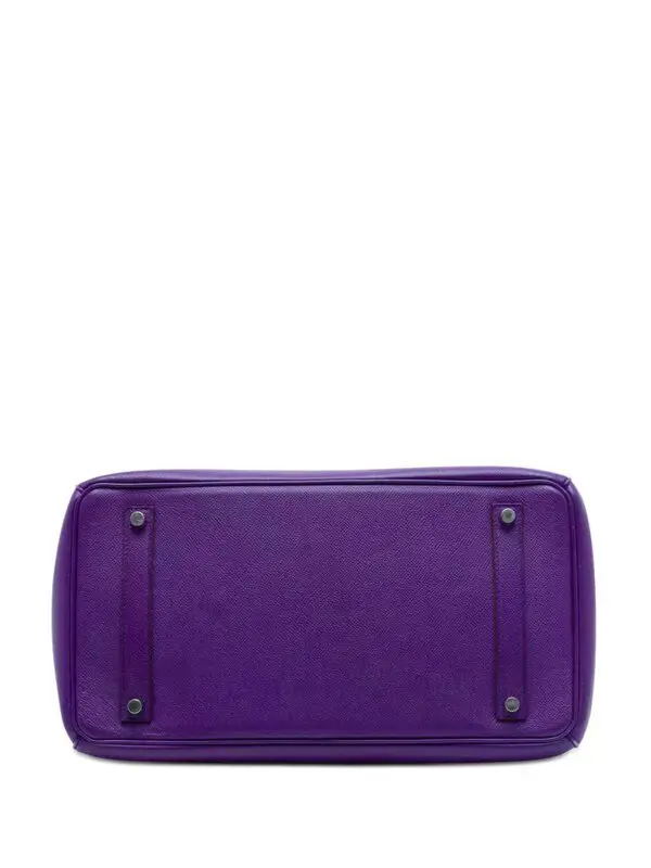 Hermès 35 Birkin Epsom Leather Handbag - Purple