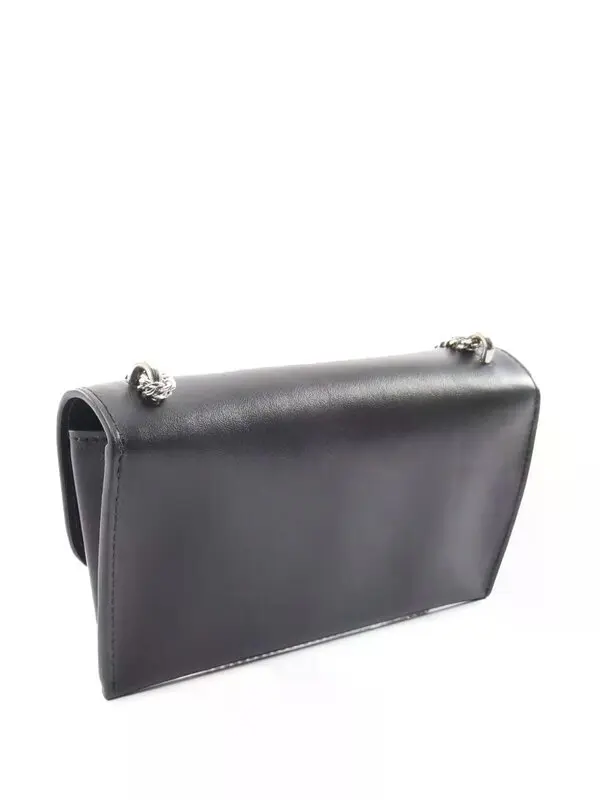 Prada 2013-2026 Mini Leather Triangle Chain Crossbody Bag