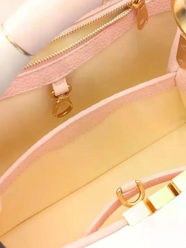 LOUIS VUITTON Taurillon Capucines Bb Satchel - Pink