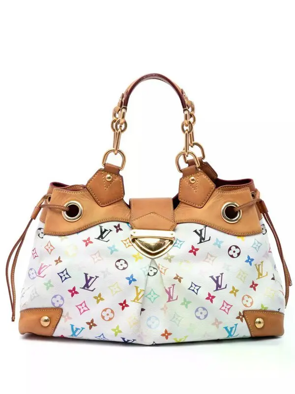 LOUIS VUITTON 1990-2020 Monogram Multicolore Ursula Handbag - White