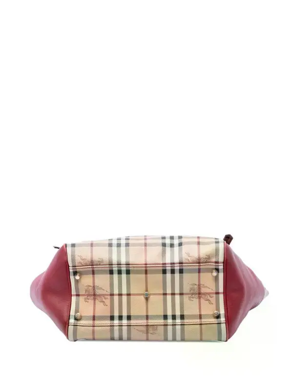 Burberry Haymarket Check Coated Canvas Canterbury Tote Bag - Neutrals