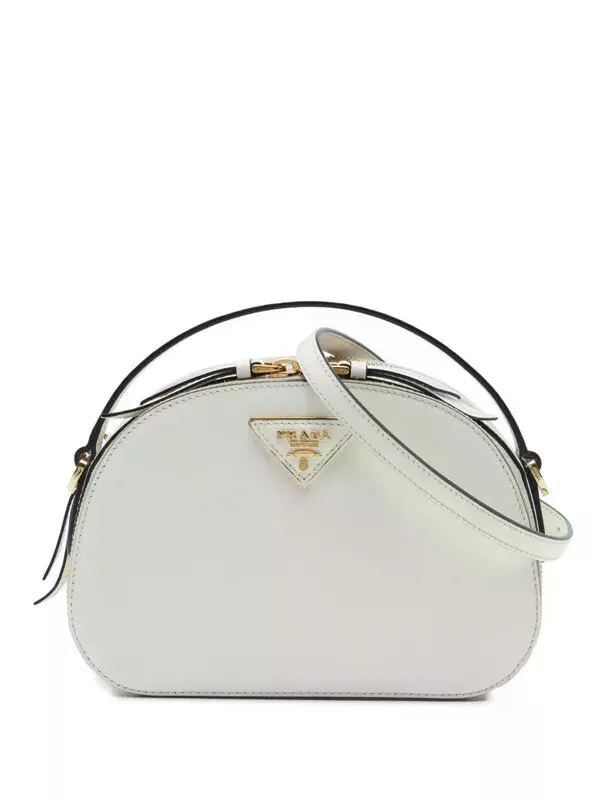 Prada 2010-2026 Saffiano Lux Odette Satchel - White