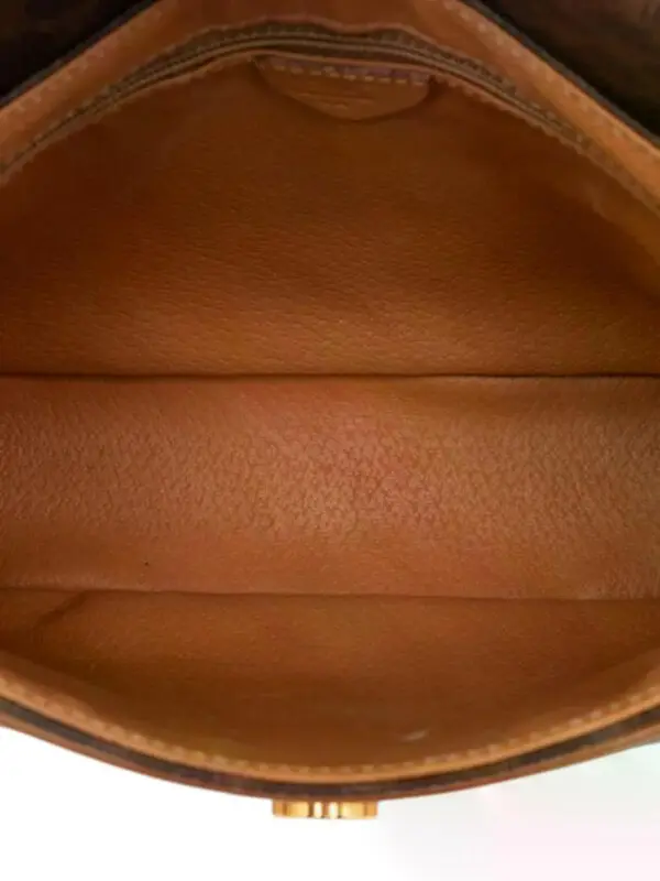 Celine 2014 Macadam Coated Canvas Crossbody Bag - Brown