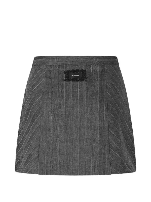 Pinko Pinstripe Pleated Mini Skirt