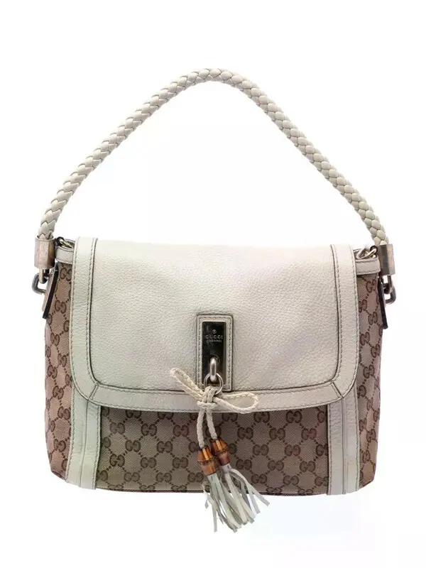 Gucci 2016-2026 Gg Canvas Bella Flap Satchel - Neutrals
