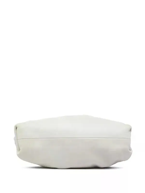 Bottega Veneta Lambskin Mini Pouch Crossbody Bag - White