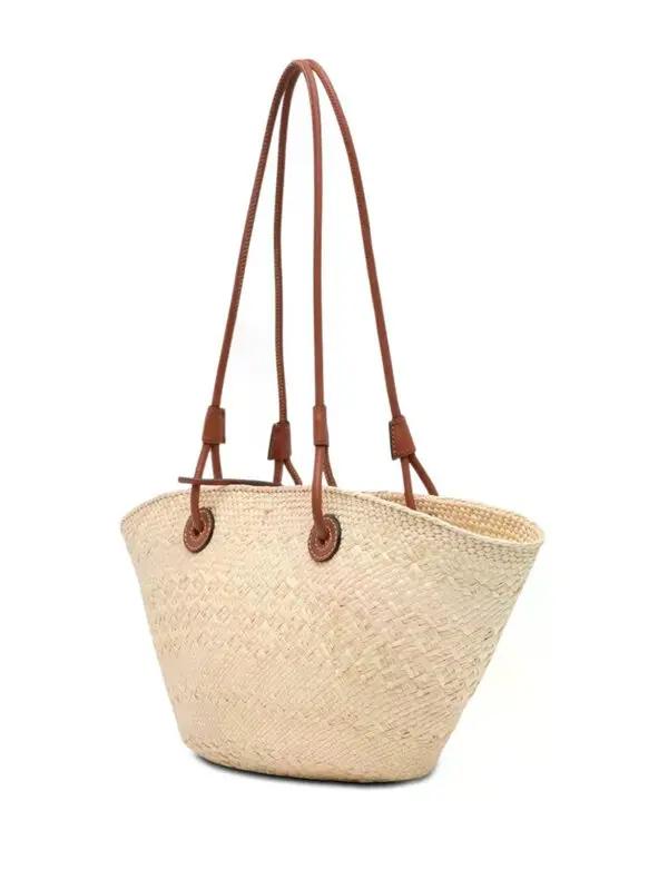Loewe Small Anagram Raffia Tote Bag