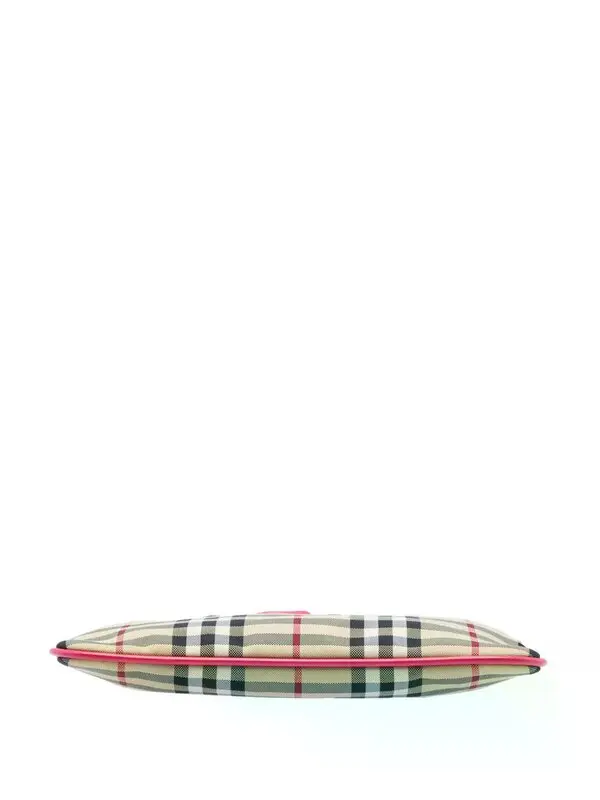 Burberry Haymarket Check Nylon Peyton Bow Tie Crossbody Bag