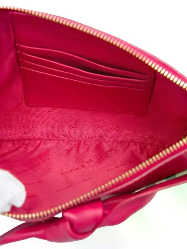 Burberry Haymarket Check Nylon Peyton Bow Tie Crossbody Bag