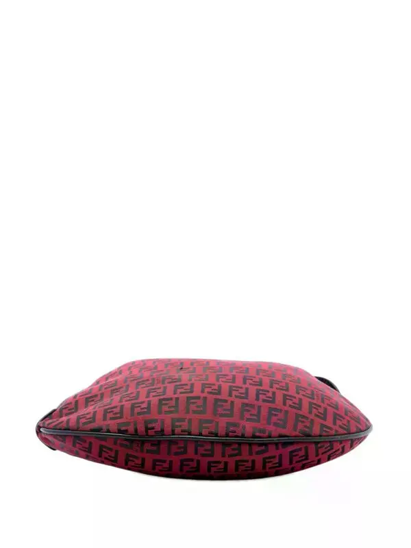Fendi Zucchino Canvas Oyster Hobo Bag