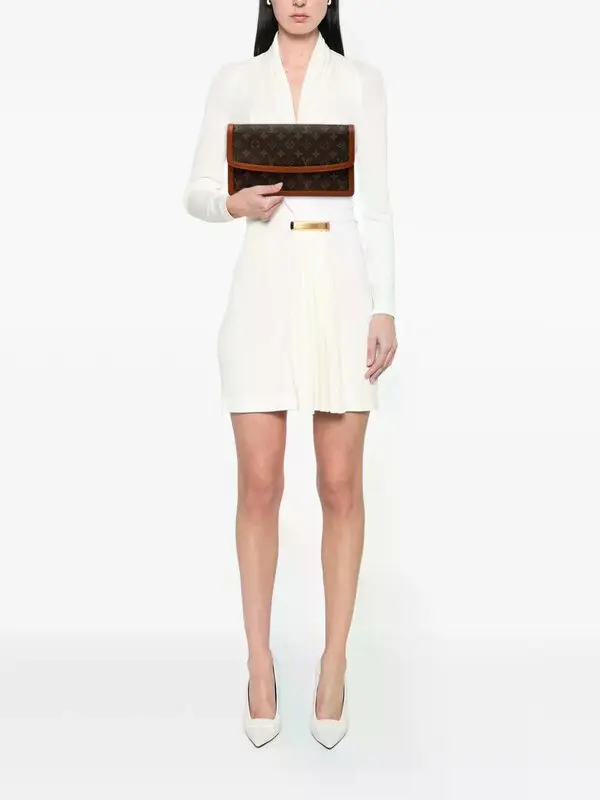 LOUIS VUITTON Monogram Pochette Dame Gm Clutch Bag - Brown