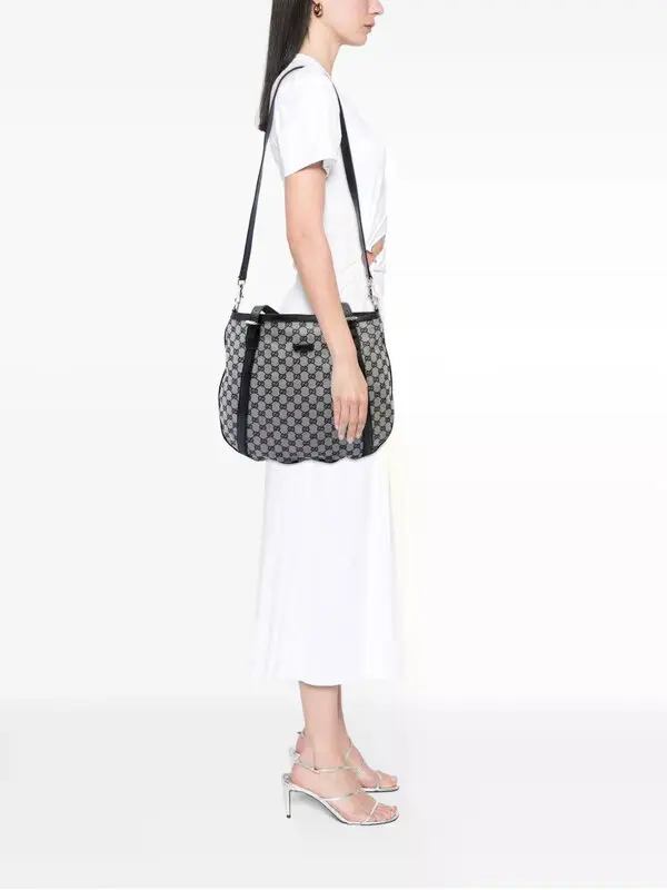 Gucci 2016-2026 Gg Canvas Satchel - Black