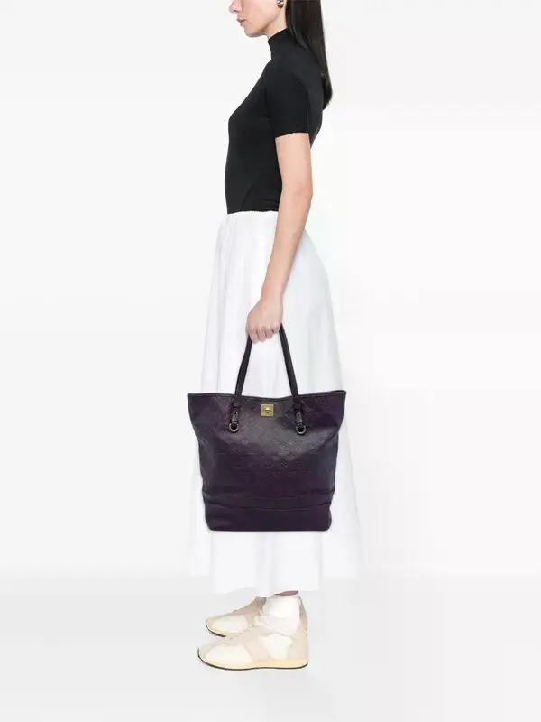 LOUIS VUITTON 2011 Monogram Empreinte Citadine Pm Tote Bag - Purple