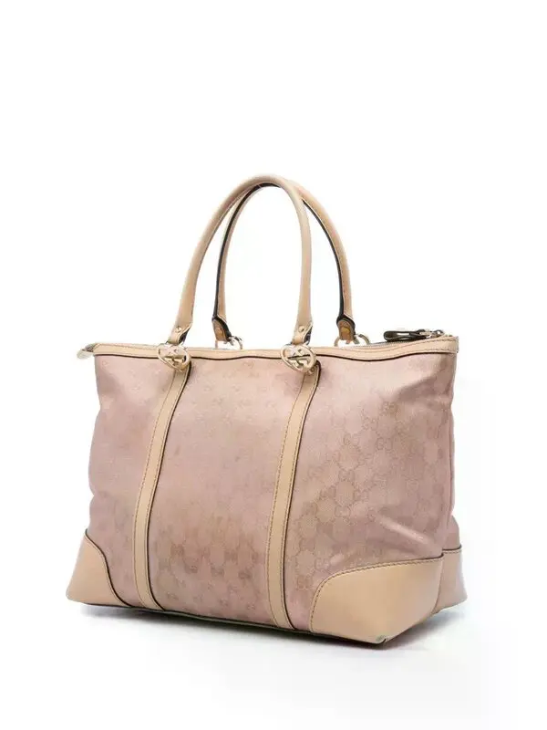 Gucci Gg Metallic Canvas Tote Bag